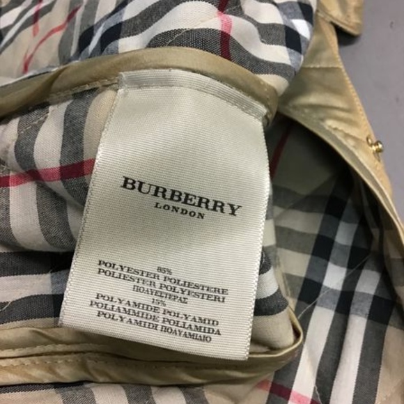 Burberry | Jackets & Coats | Burberry Ladies Gold Quilted Snap Jacket ...